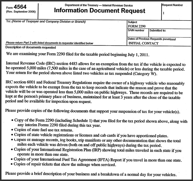 IRS Notice Decoder – Form 2290 Proof for Suspended Vehicles